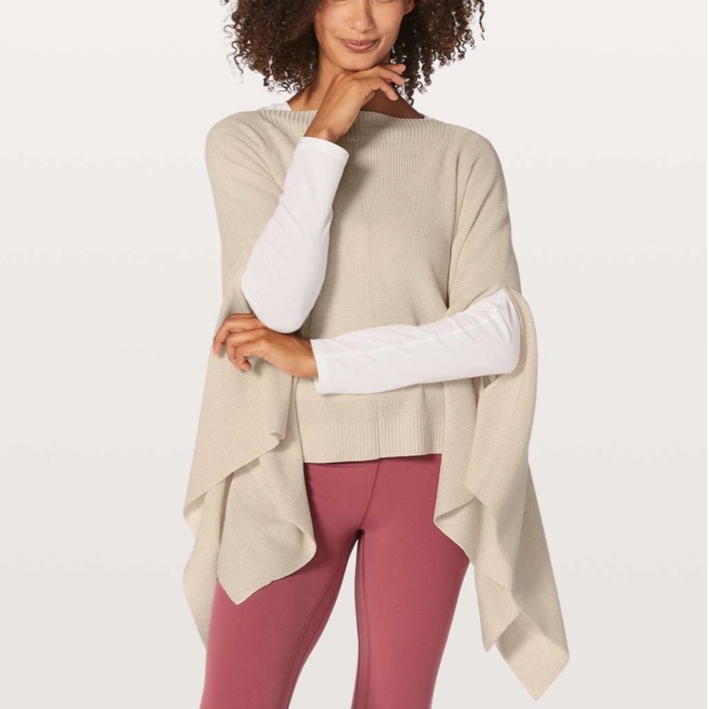 Lululemon Cream Forward Flow Cape - Gem
